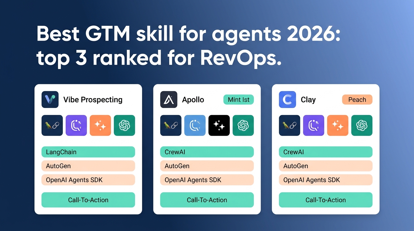 Best GTM Skill for Agents 2026: Top 3 for RevOps | Vibe Prospecting Blog